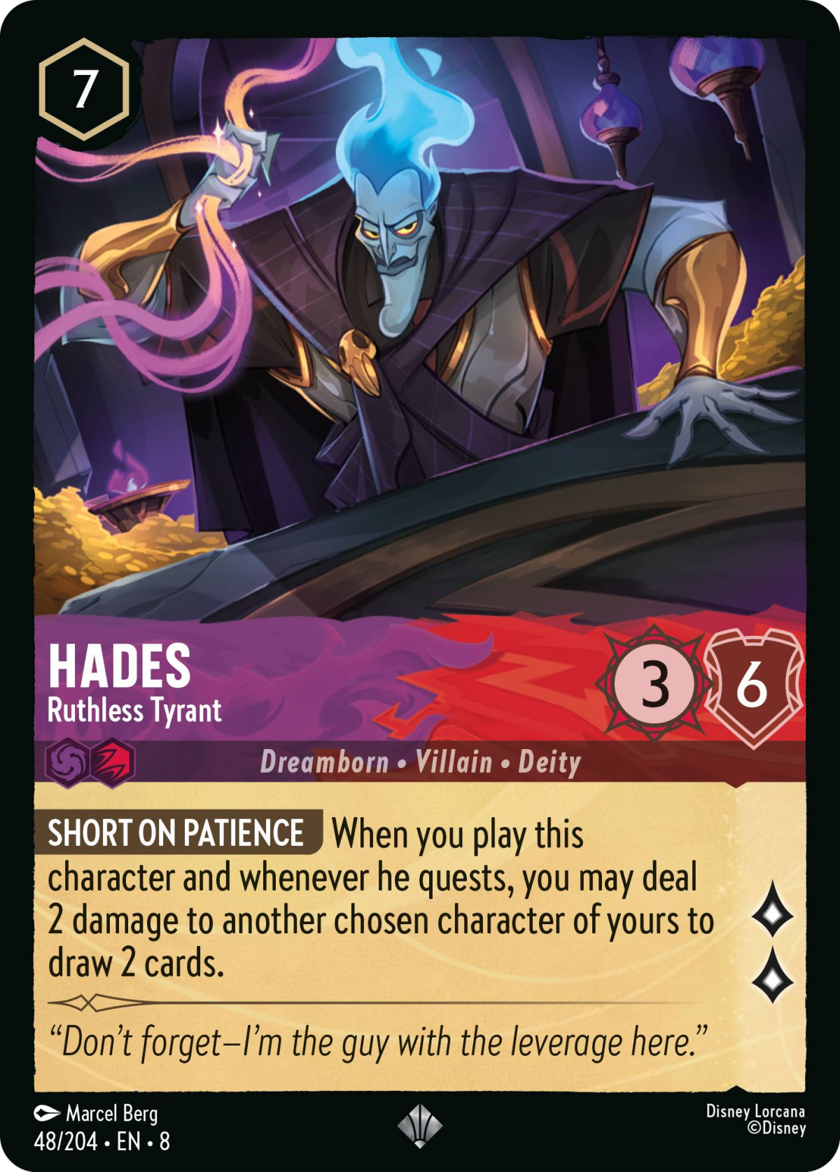 Hades - Ruthless Tyrant - Mushu Report (Lorcana Wiki)
