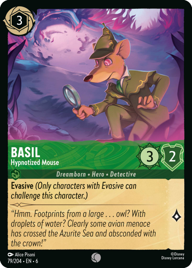 Basil - Hypnotized Mouse - Mushu Report (Lorcana Wiki)