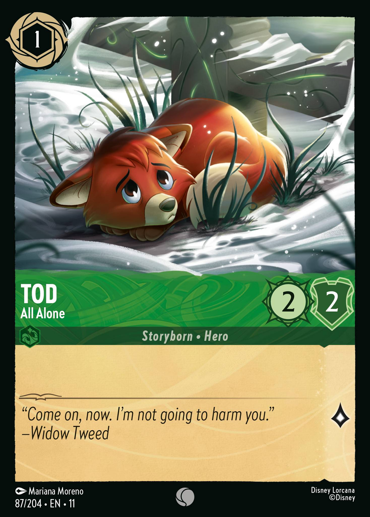 Tod - All Alone - Mushu Report (Lorcana Wiki)