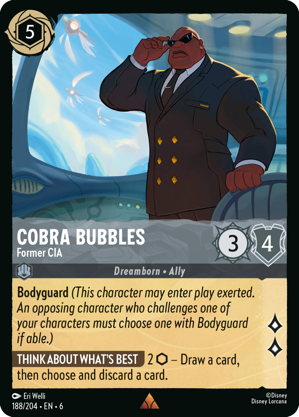 Cobra Bubbles - Former CIA - Mushu Report (Lorcana Wiki) Cobra Bubbles - Former CIA - Mushu Report (Lorcana Wiki)