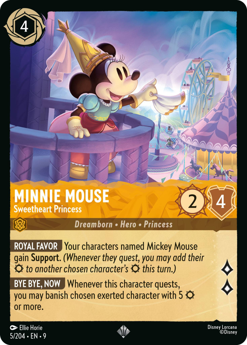 Minnie Mouse - Sweetheart Princess - Mushu Report (Lorcana Wiki)