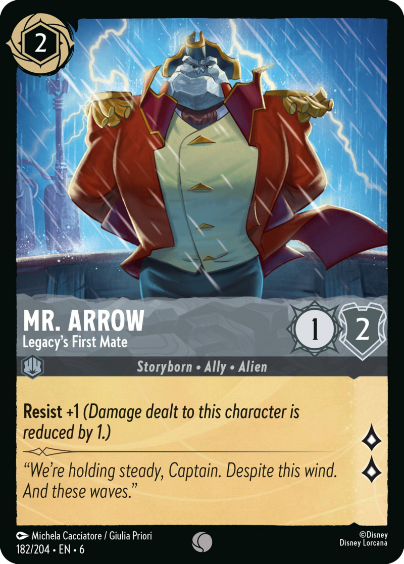 Mr. Arrow - Legacy's First Mate - Mushu Report (Lorcana Wiki)