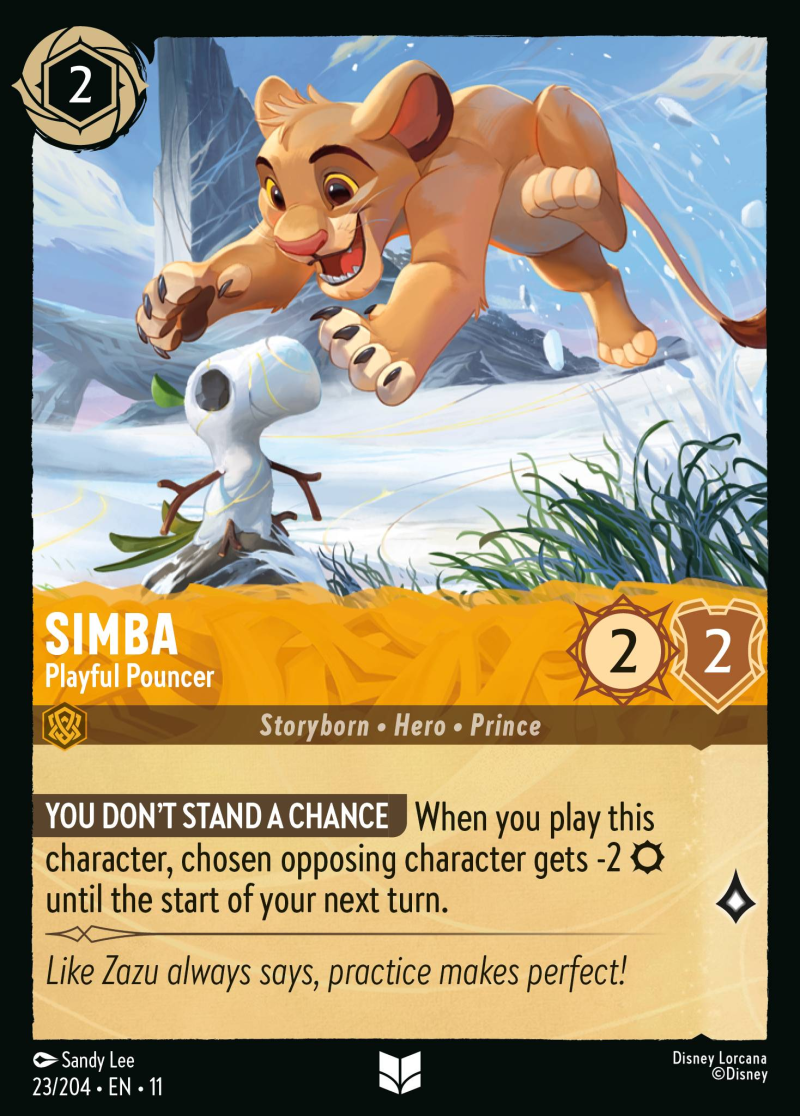 Simba - Playful Pouncer - Mushu Report (Lorcana Wiki)