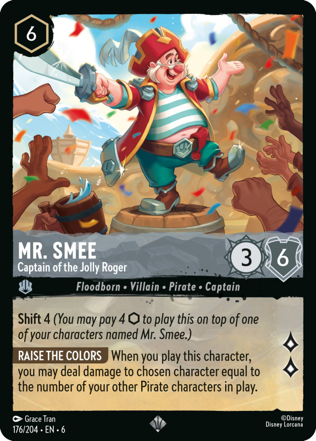 Mr. Smee - Captain of the Jolly Roger - Mushu Report (Lorcana Wiki)