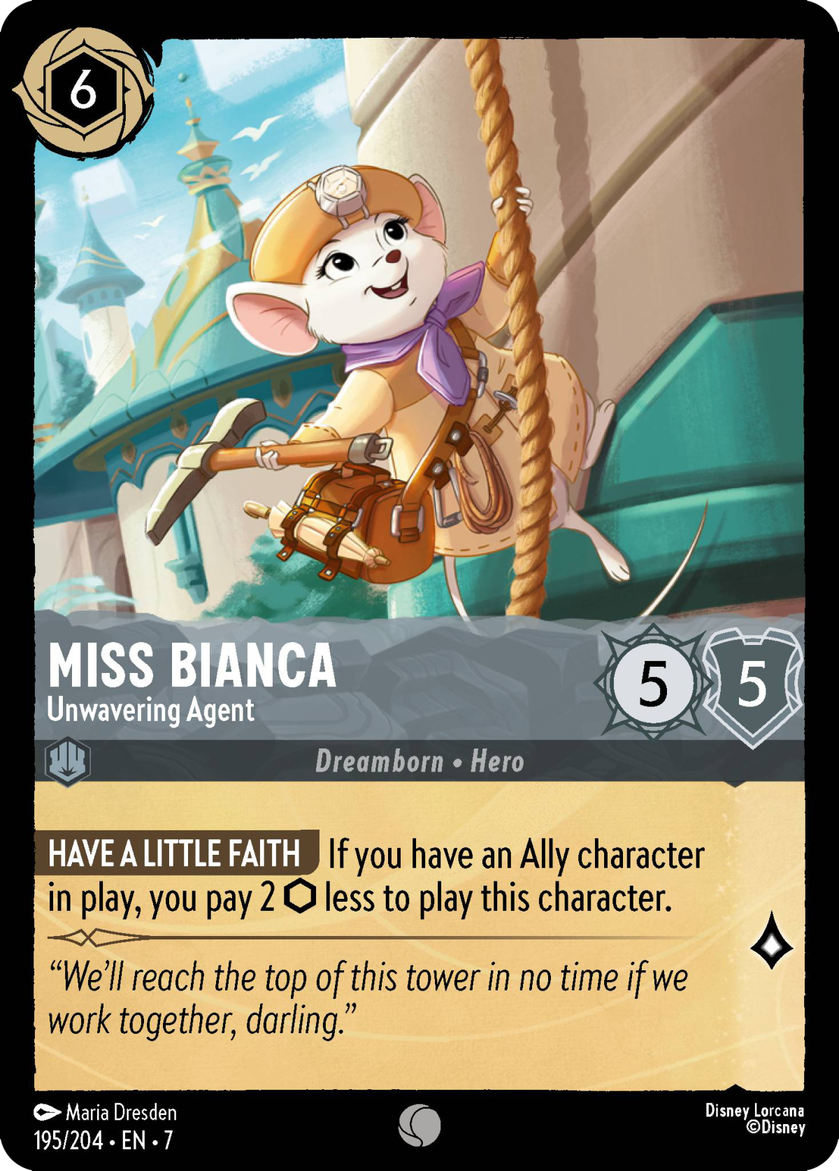 Miss Bianca - Unwavering Agent - Mushu Report (Lorcana Wiki)