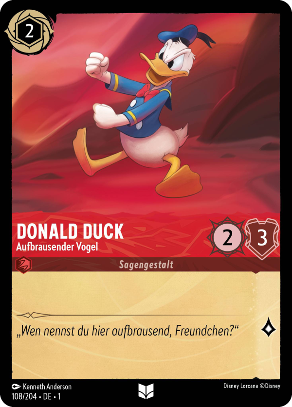Donald Duck - Boisterous Fowl - Mushu Report (Lorcana Wiki)