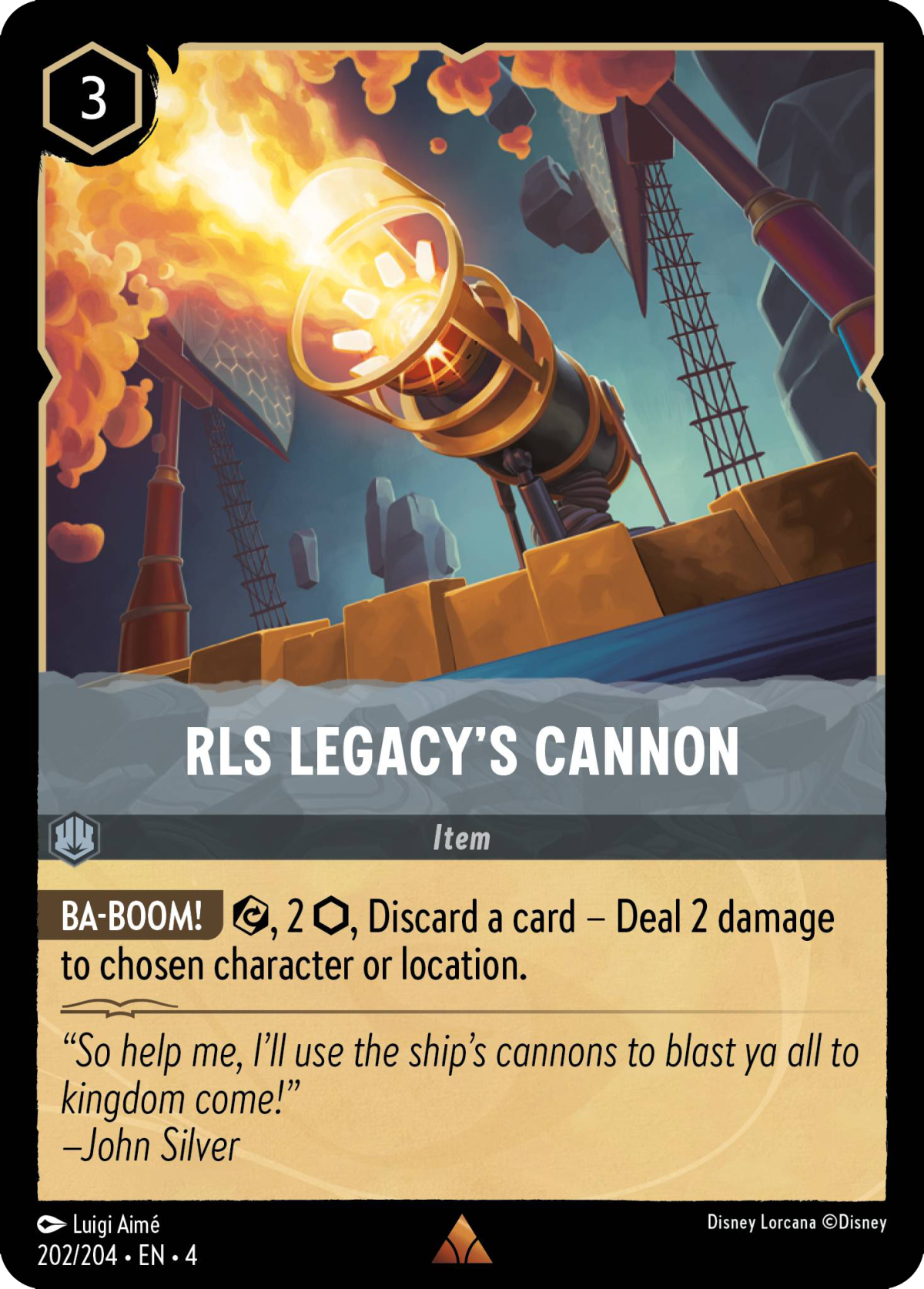 RLS Legacy's Cannon - Mushu Report (Lorcana Wiki)