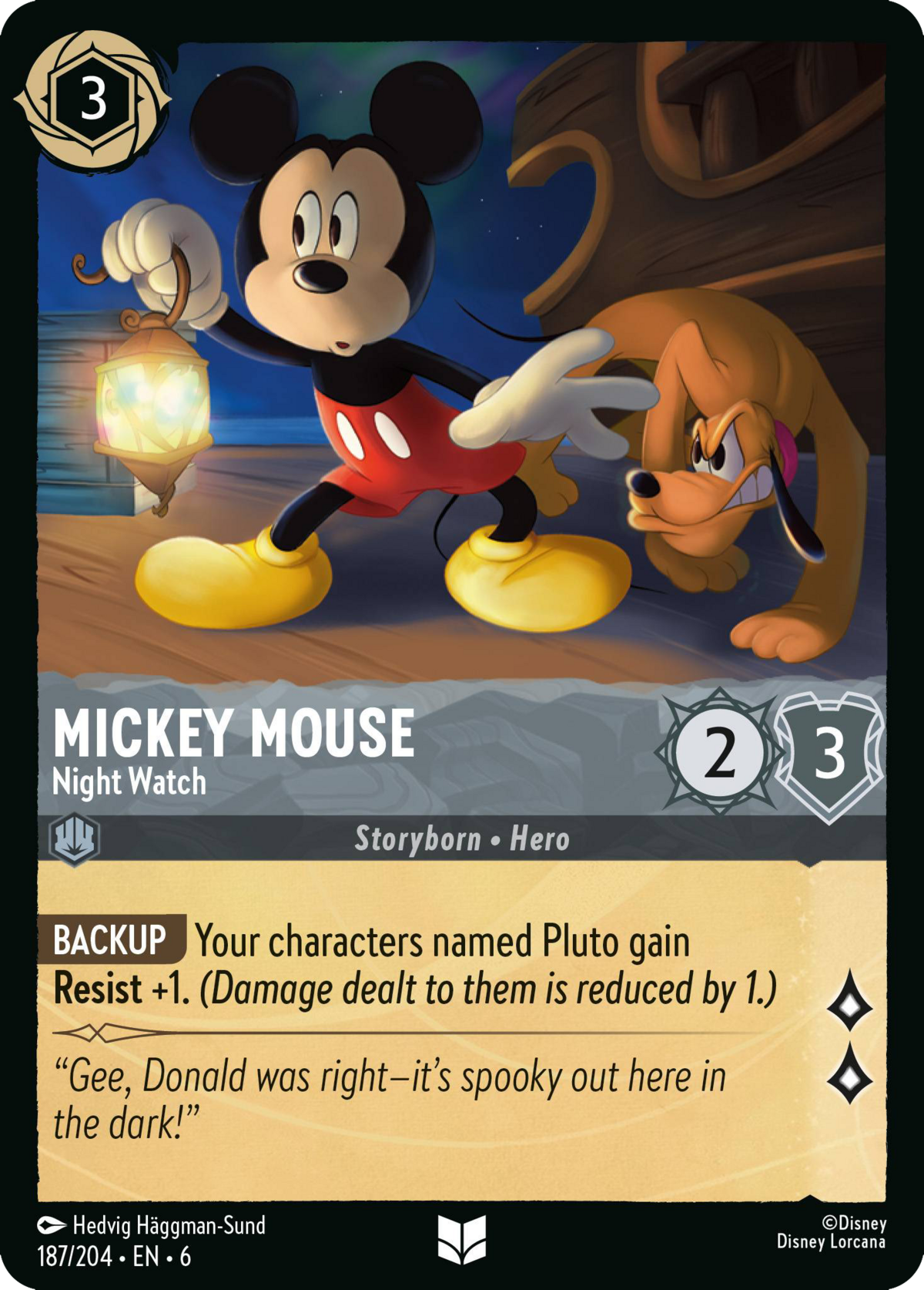 Mickey Mouse - Night Watch - Mushu Report (Lorcana Wiki)
