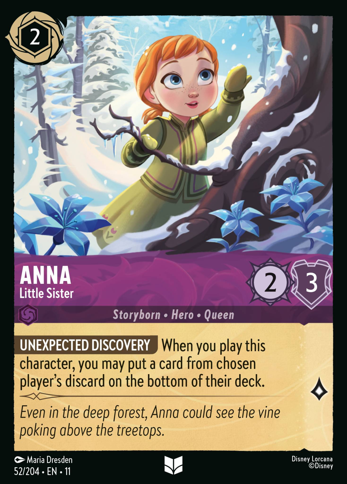 Anna - Little Sister - Mushu Report (Lorcana Wiki)