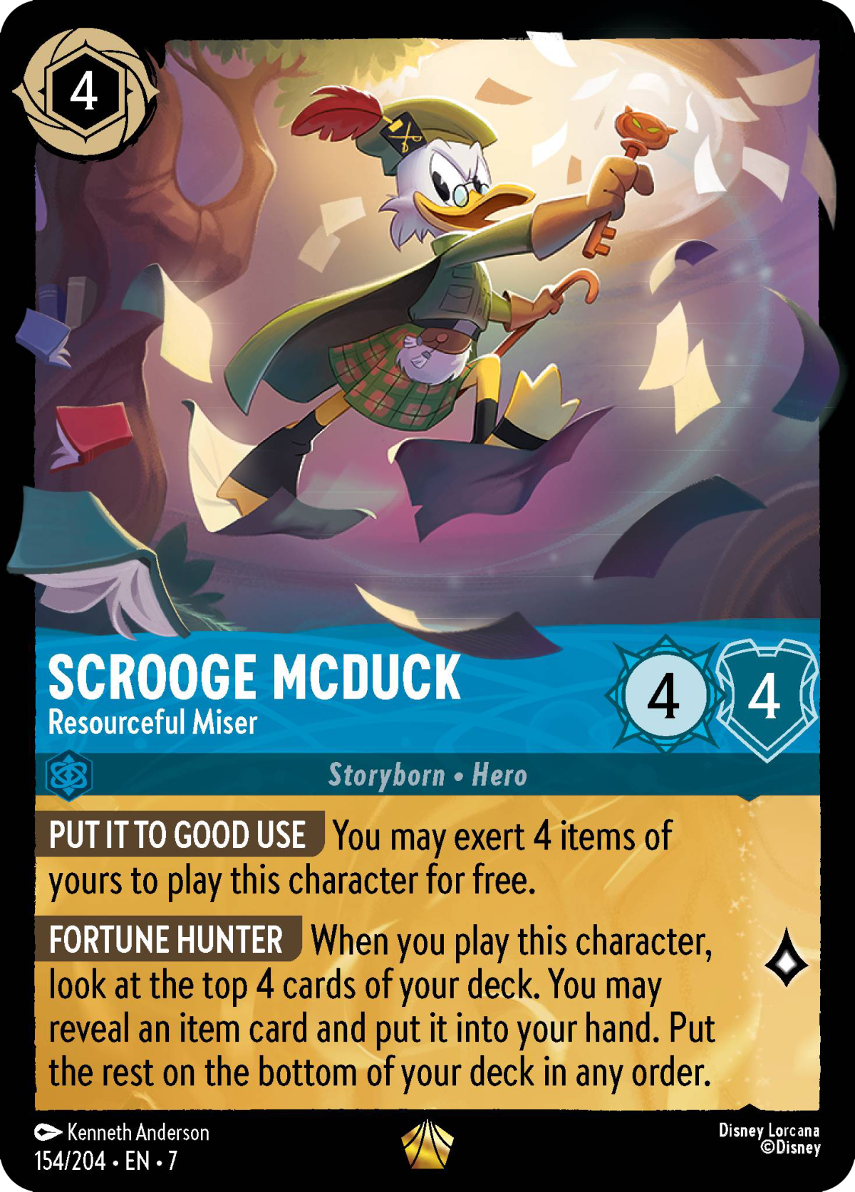 Scrooge McDuck - Resourceful Miser - Mushu Report (Lorcana Wiki)