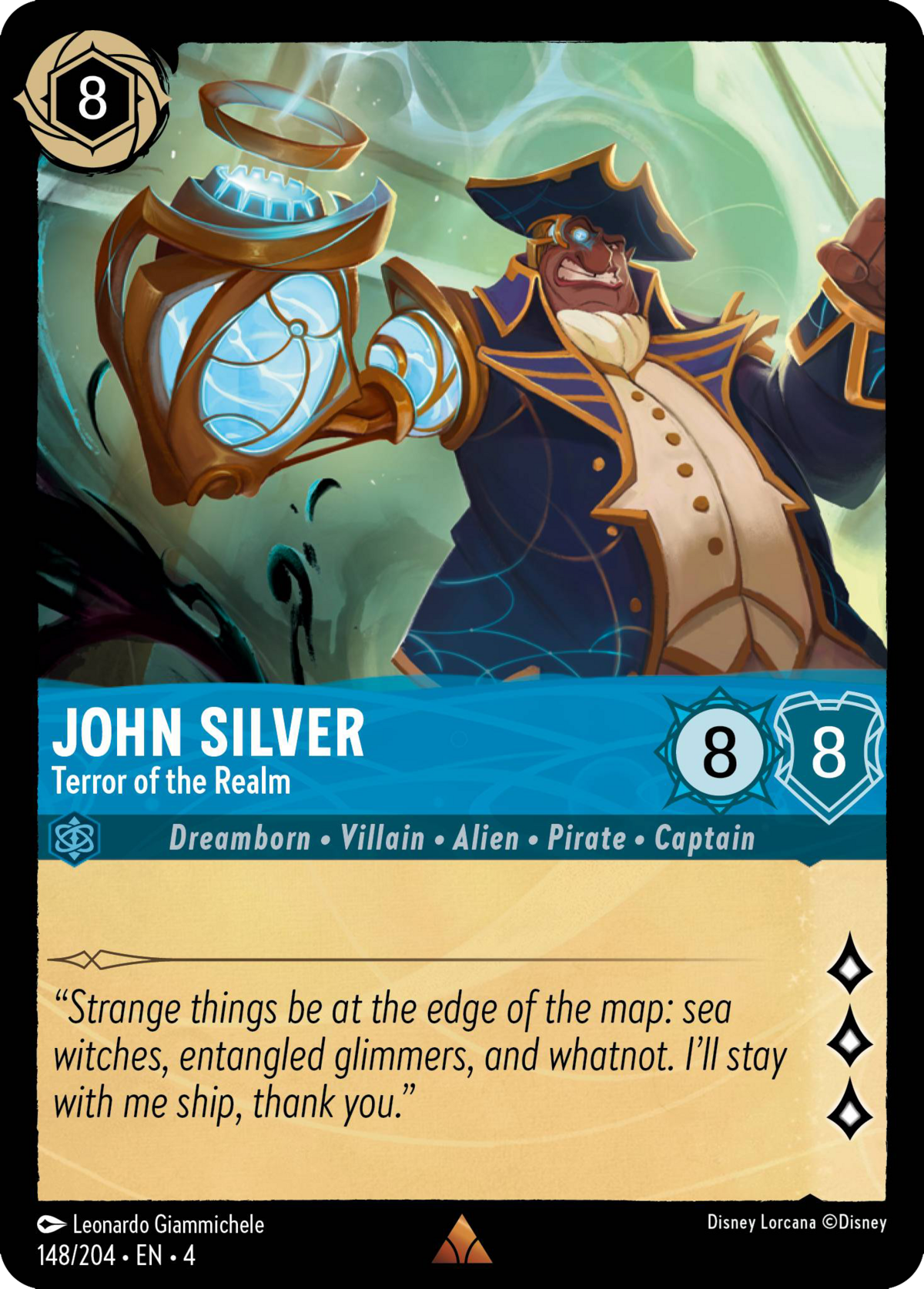 John Silver - Terror of the Realm - Mushu Report (Lorcana Wiki)