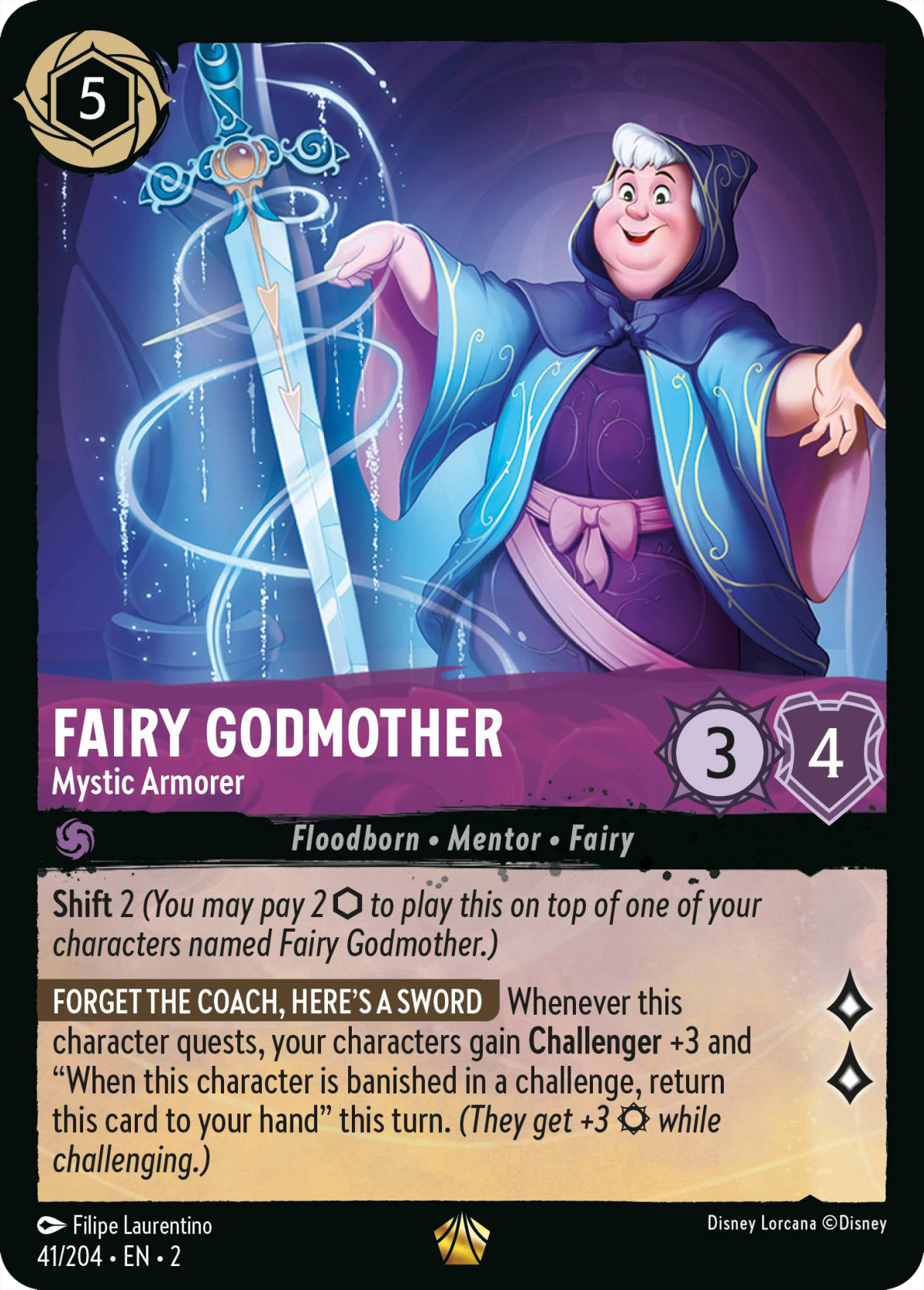 Fairy Godmother Mystic Armorer Mushu Report Lorcana Wiki