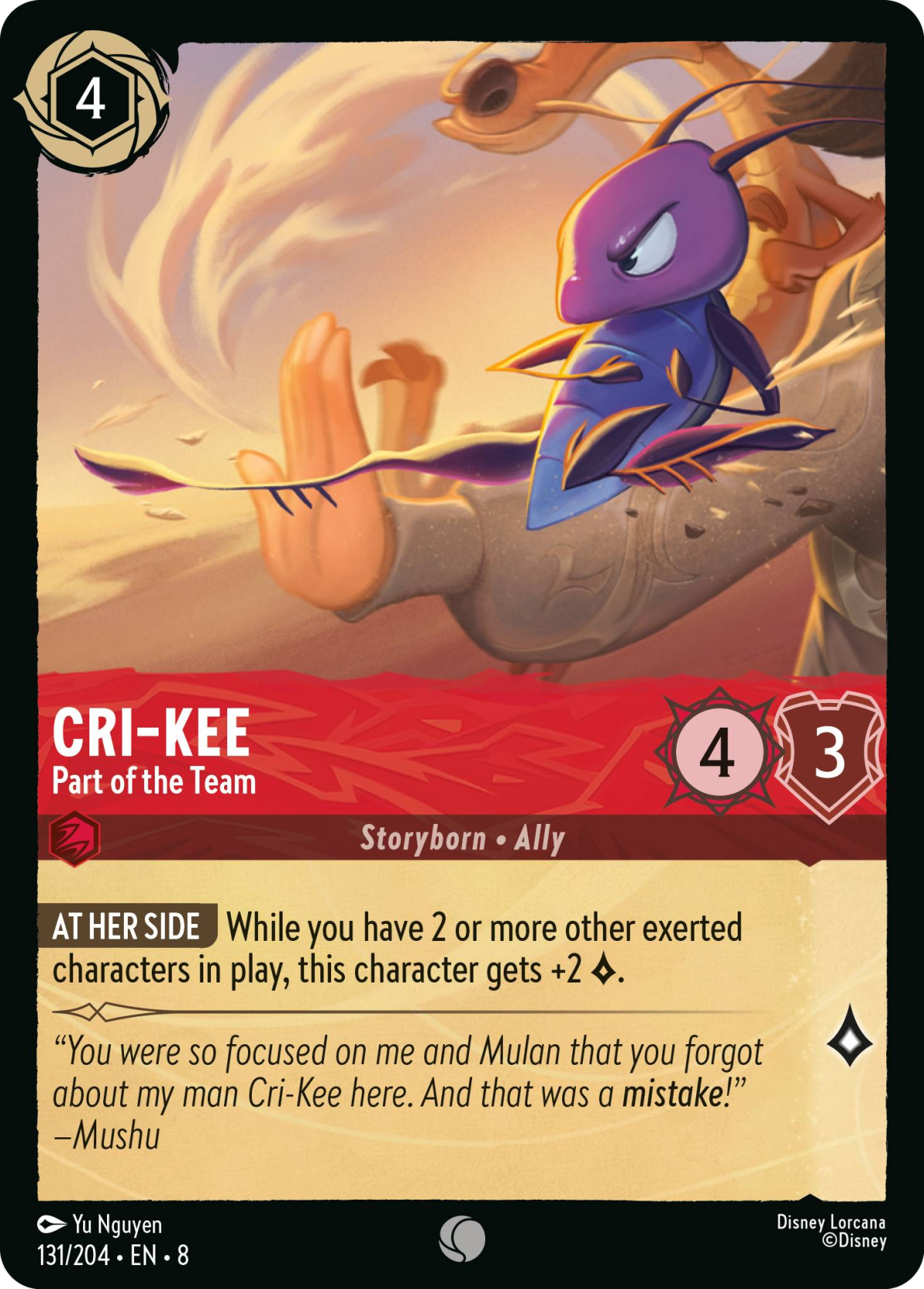 Cri‐Kee - Part of the Team - Mushu Report (Lorcana Wiki)