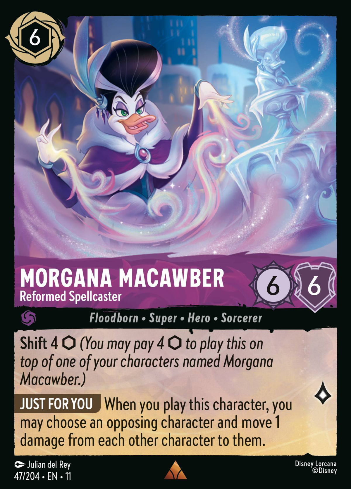 Morgana Macawber - Reformed Spellcaster - Mushu Report (Lorcana Wiki)