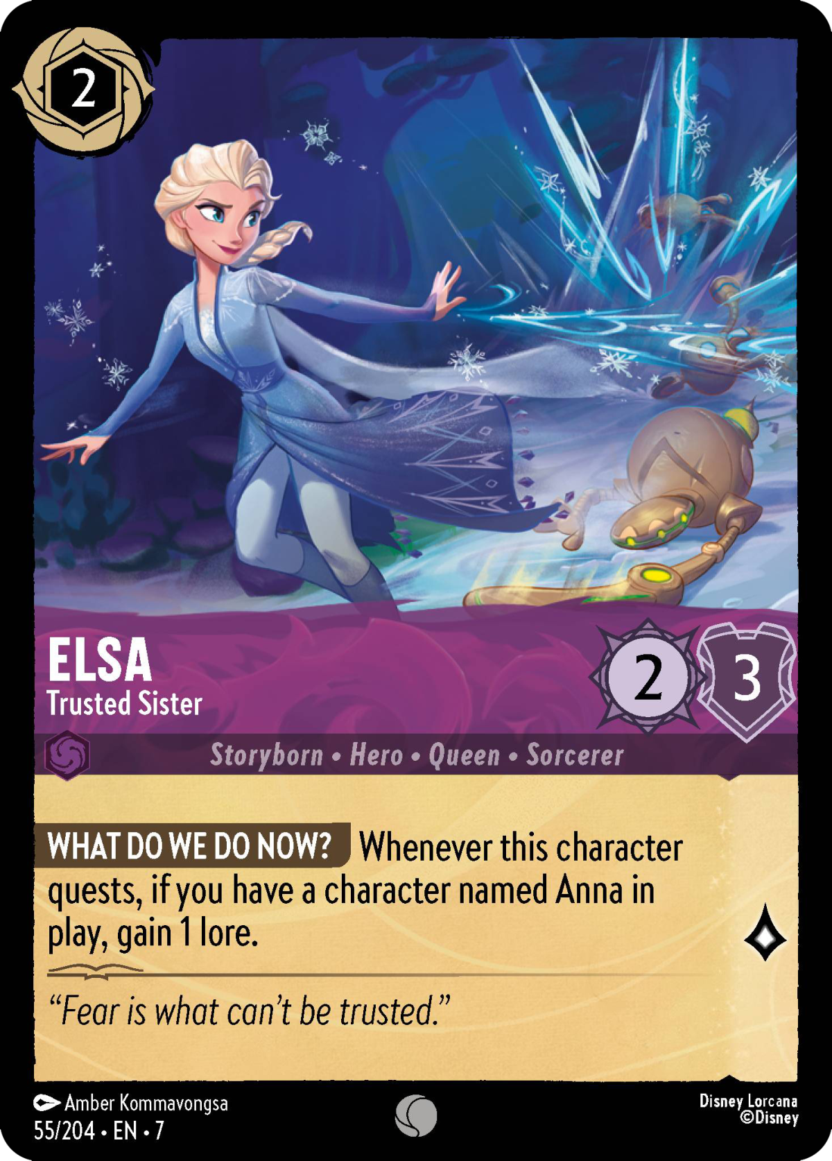 Elsa - Trusted Sister - Mushu Report (Lorcana Wiki)