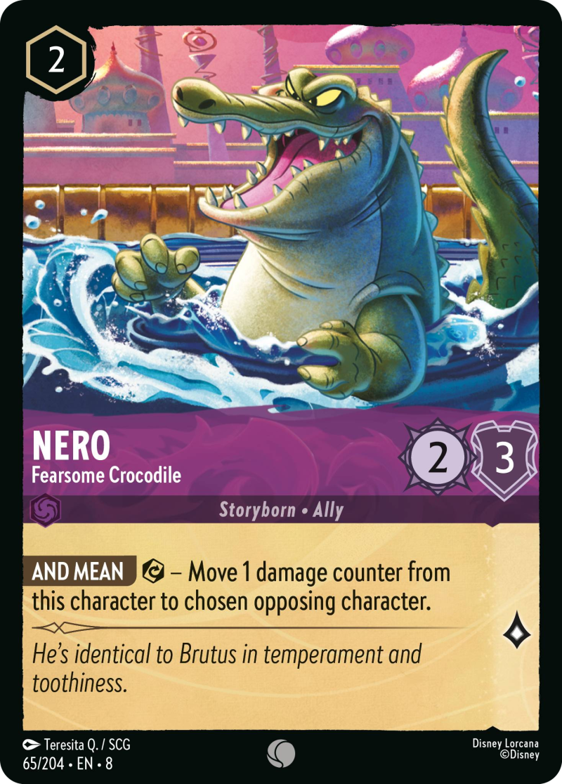 Nero - Fearsome Crocodile - Mushu Report (Lorcana Wiki)
