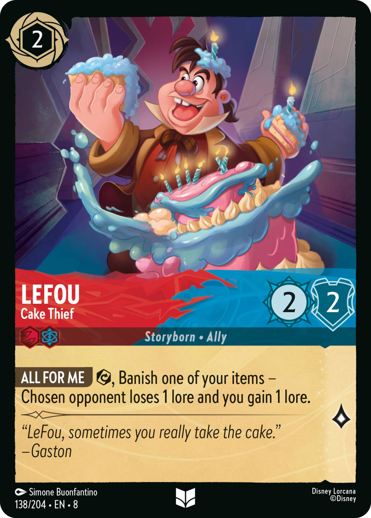 LeFou - Cake Thief - Mushu Report (Lorcana Wiki)