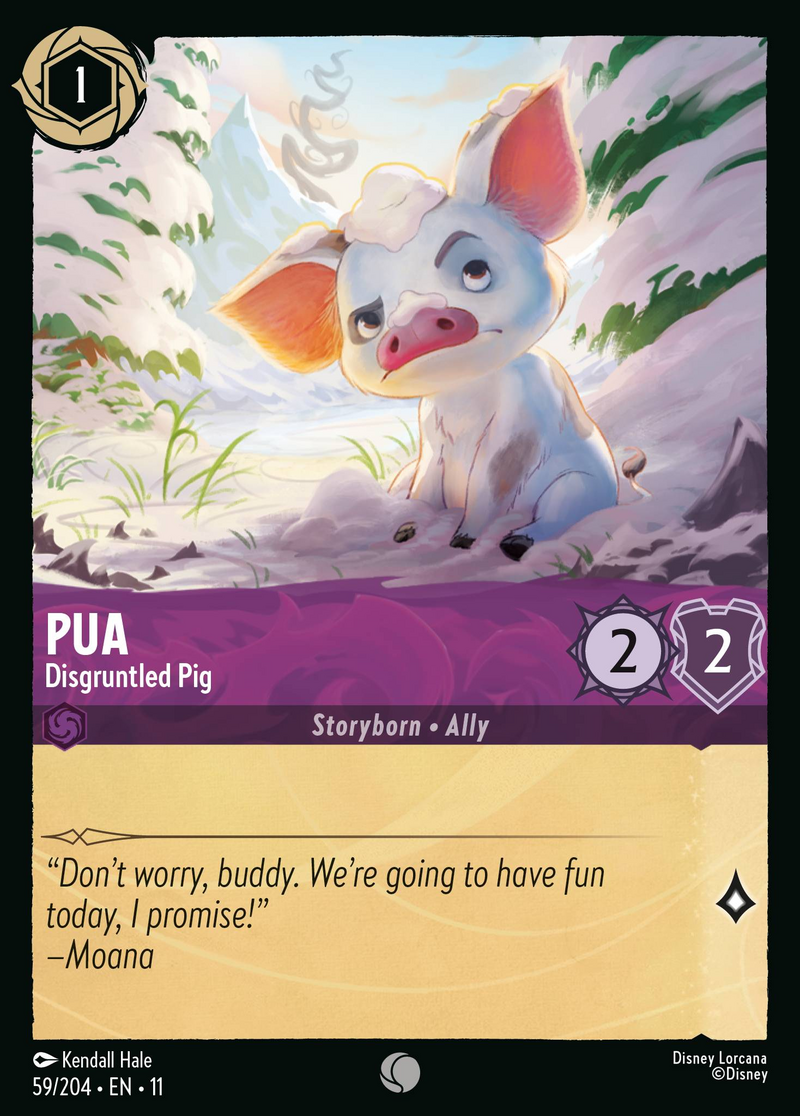 Pua - Disgruntled Pig - Mushu Report (Lorcana Wiki)