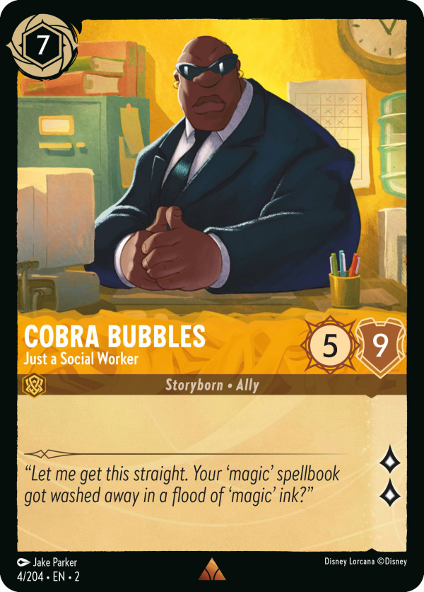 Cobra Bubbles (character) - Mushu Report (Lorcana Wiki)