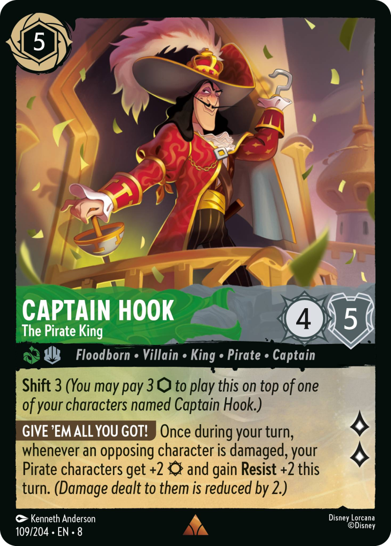 Captain Hook - The Pirate King - Mushu Report (Lorcana Wiki)