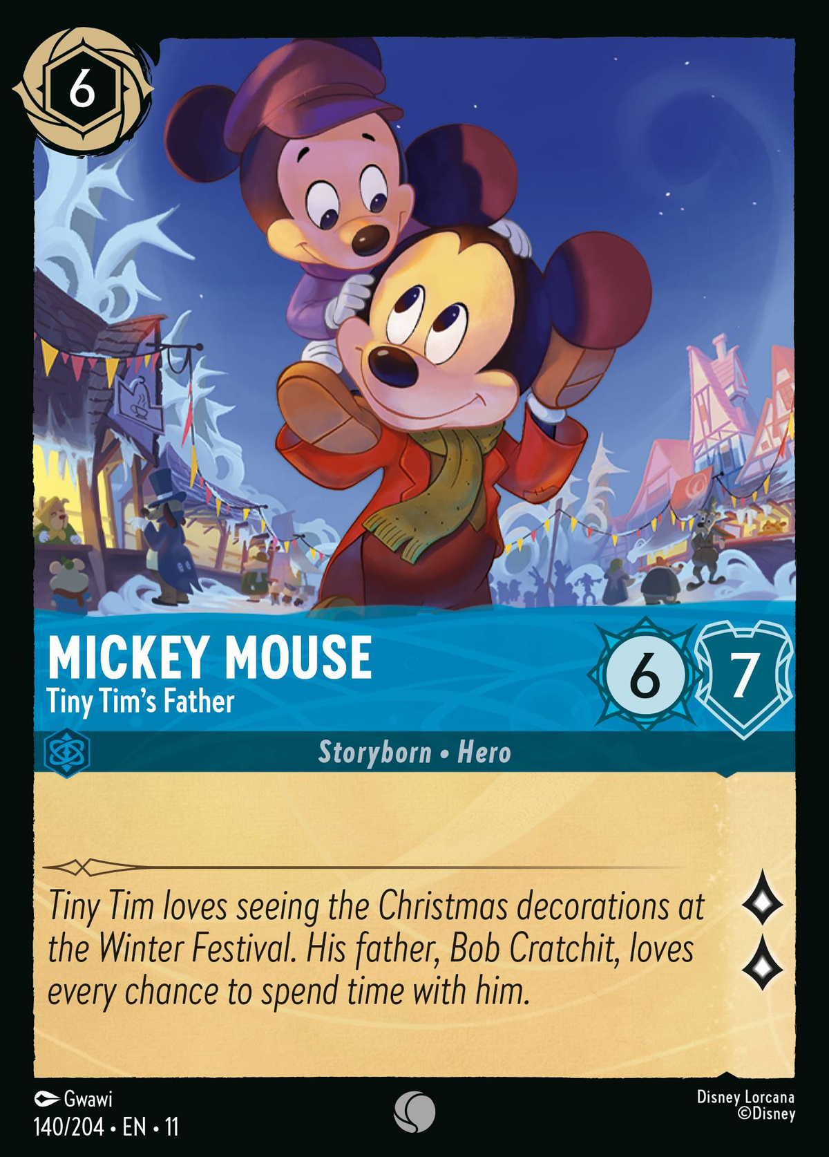 Mickey Mouse - Tiny Tim's Father - Mushu Report (Lorcana Wiki)