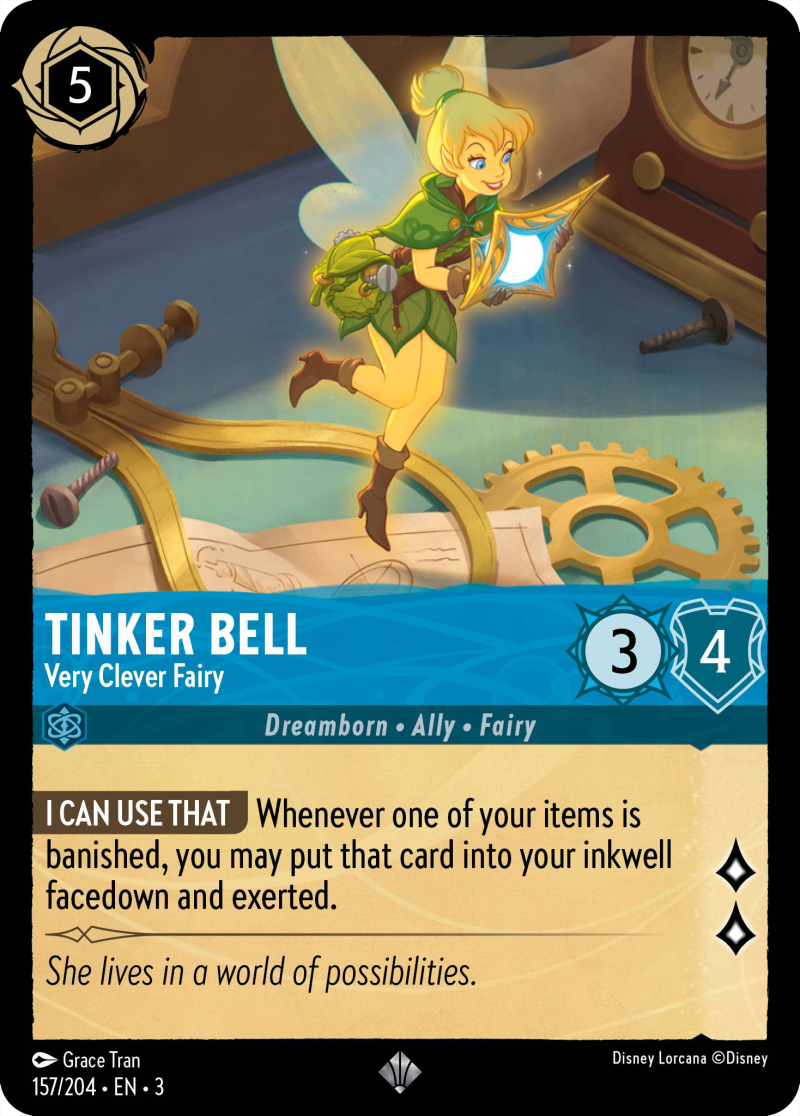 Tinker Bell - Very Clever Fairy - Mushu Report (Lorcana Wiki)