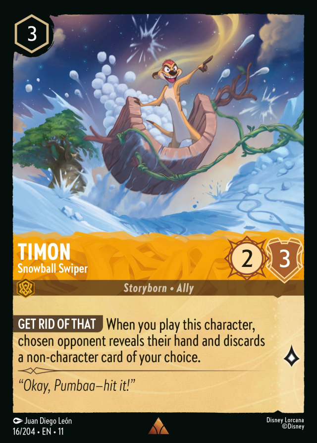 Timon - Snowball Swiper - Mushu Report (Lorcana Wiki)