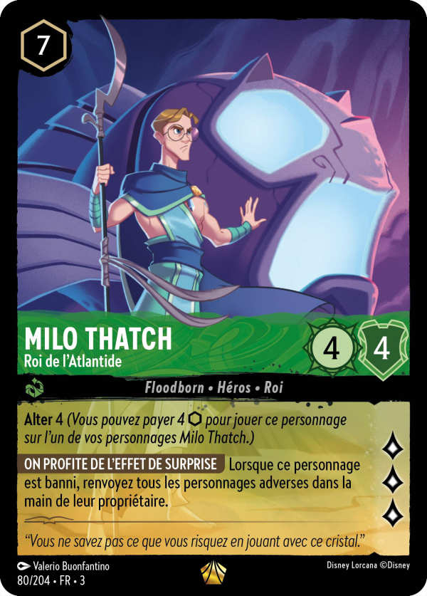 Milo Thatch - King of Atlantis - Mushu Report (Lorcana Wiki)