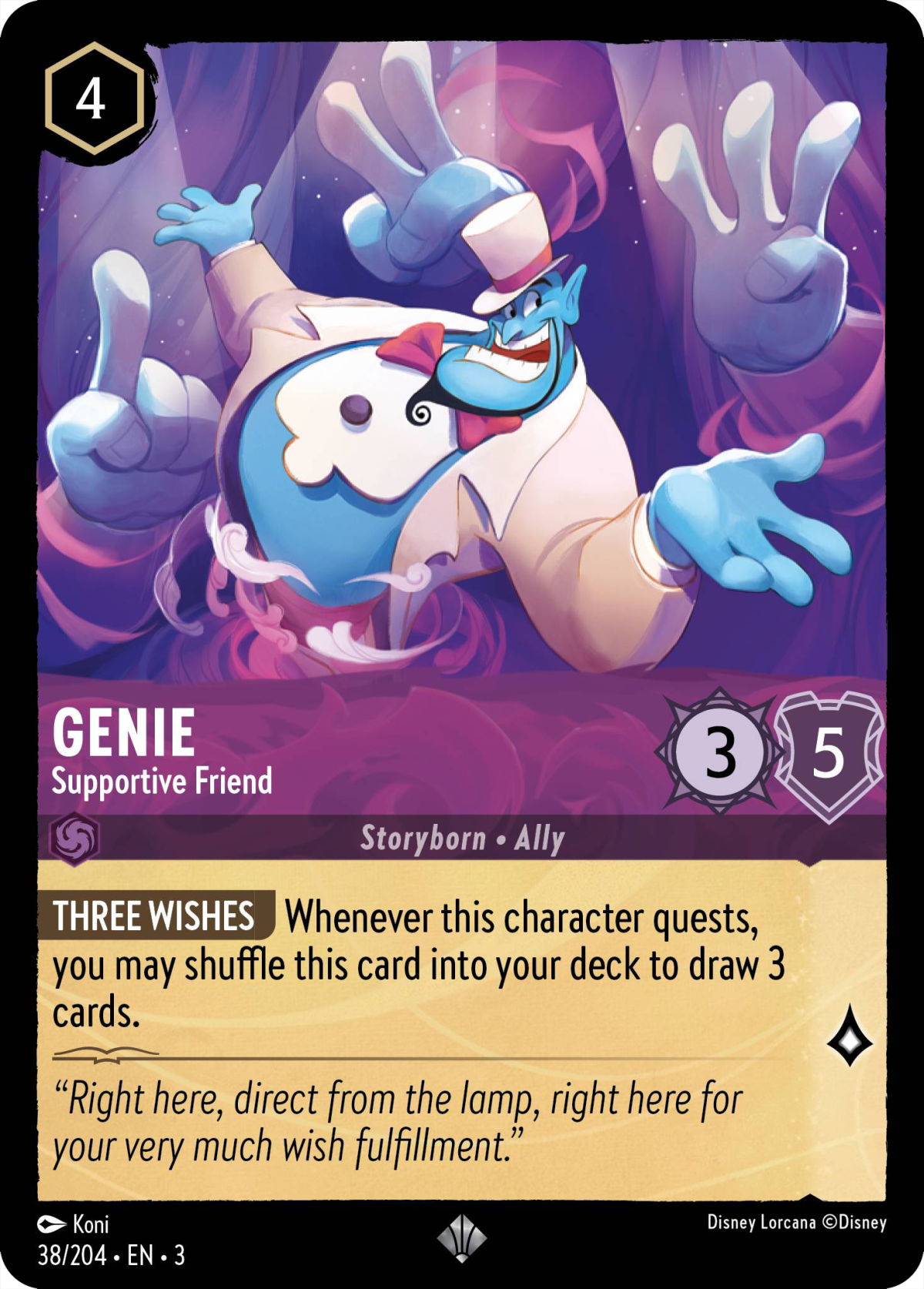 Genie - Supportive Friend - Mushu Report (Lorcana Wiki)