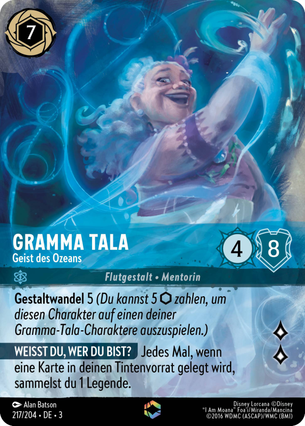 Gramma Tala - Spirit of the Ocean - Mushu Report (Lorcana Wiki)