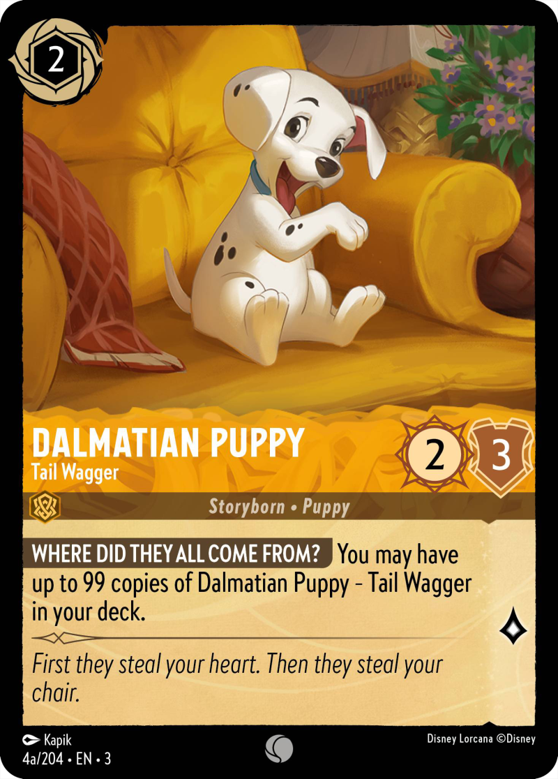 Dalmatian Puppy - Tail Wagger - Mushu Report (Lorcana Wiki)