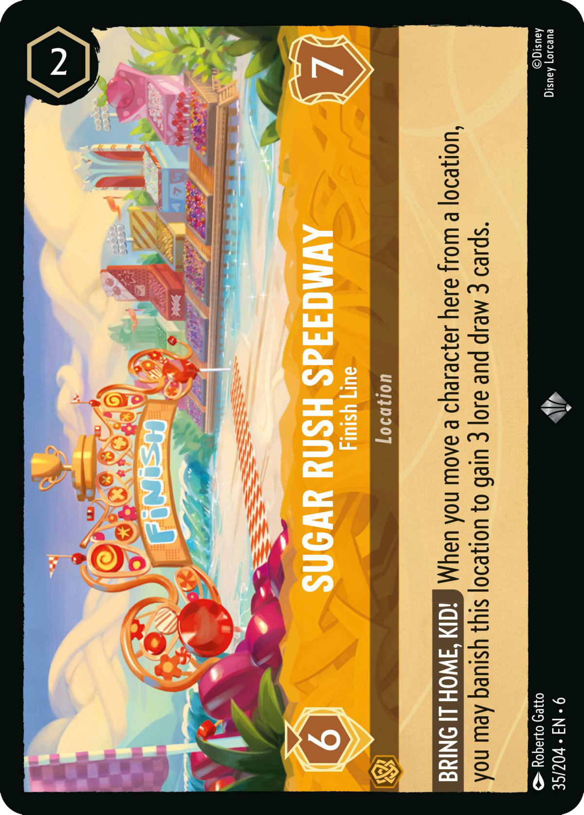 Sugar Rush Speedway - Finish Line - Mushu Report (Lorcana Wiki)