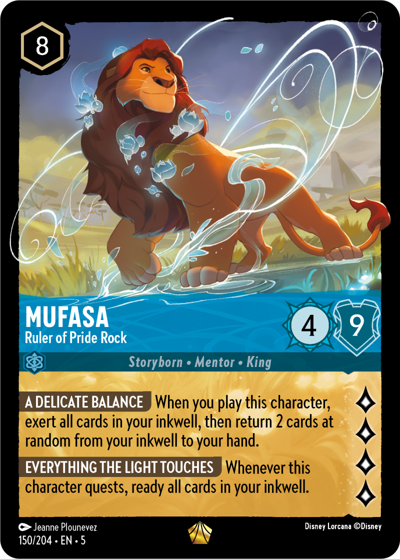Mufasa - Ruler of Pride Rock - Mushu Report (Lorcana Wiki)