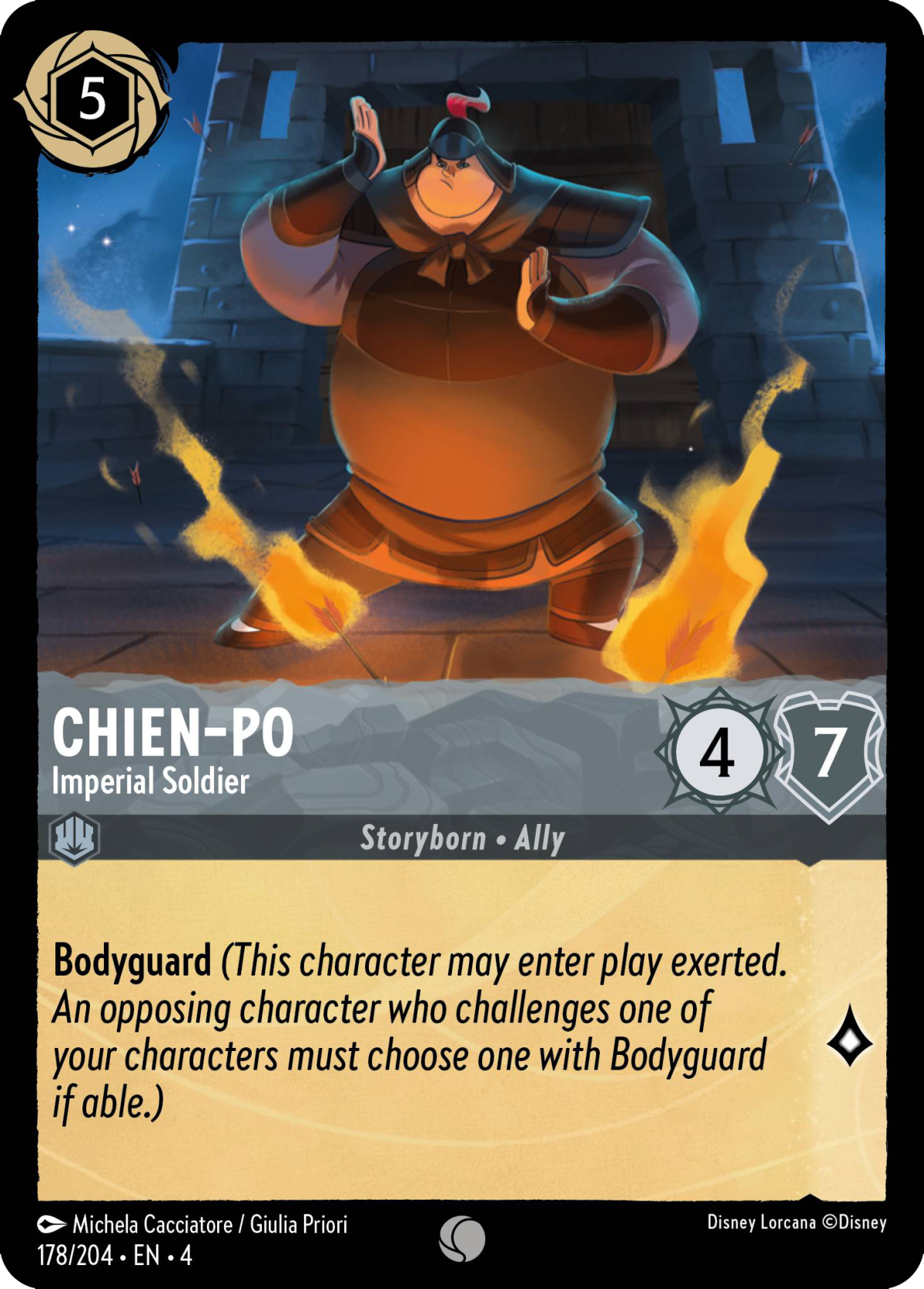 Chien‐Po (character) - Mushu Report (Lorcana Wiki)