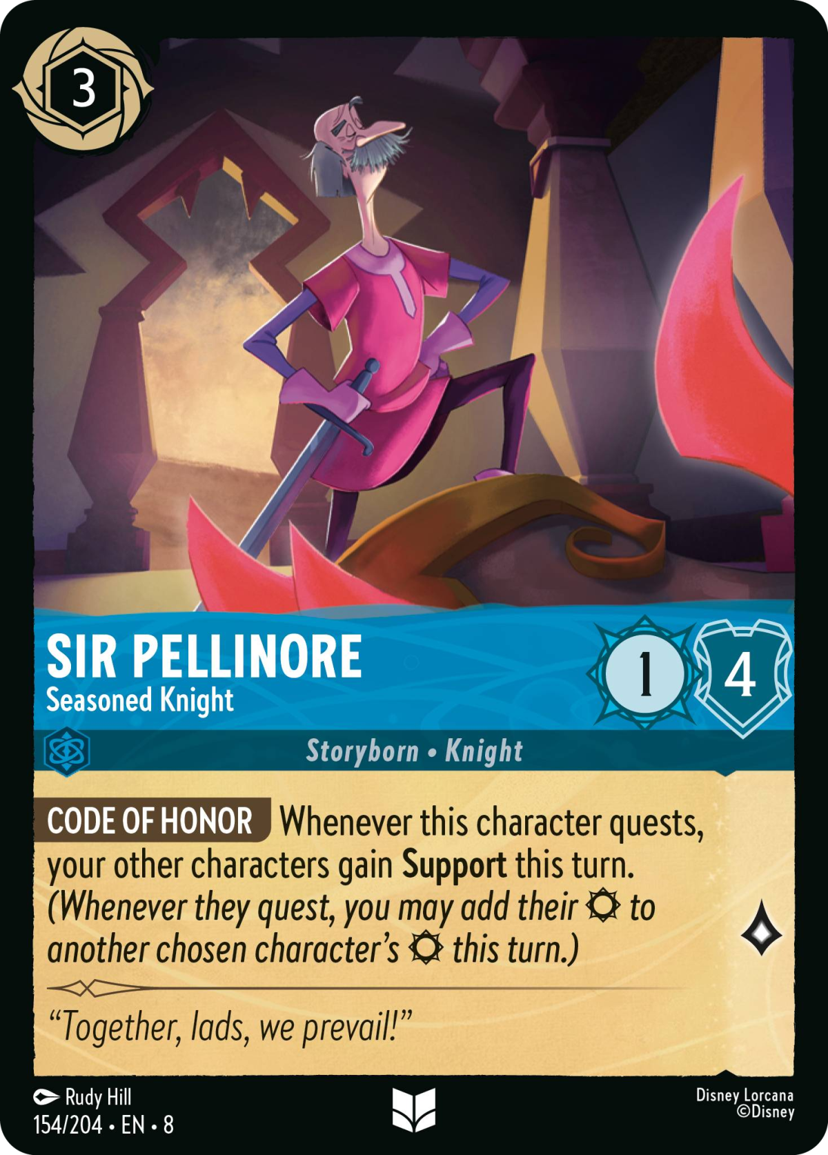 Sir Pellinore - Seasoned Knight - Mushu Report (Lorcana Wiki)