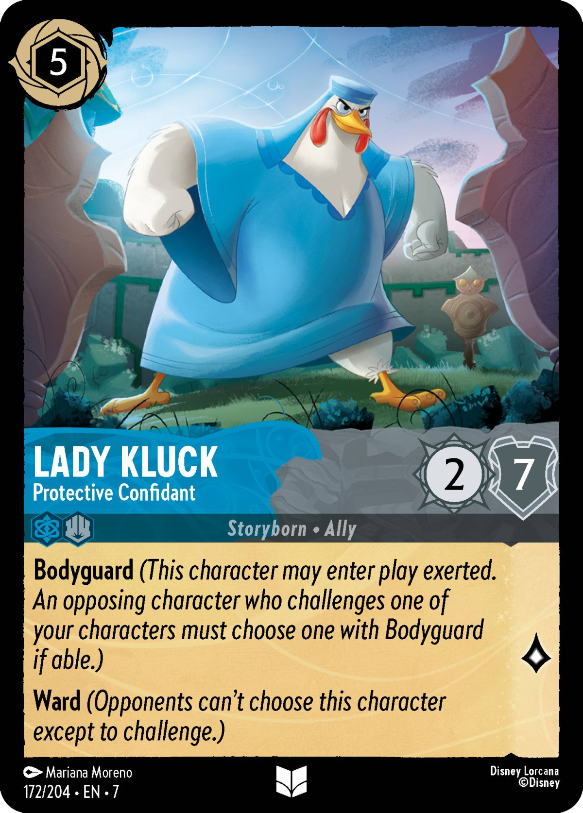 Lady Kluck - Protective Confidant - Mushu Report (Lorcana Wiki)