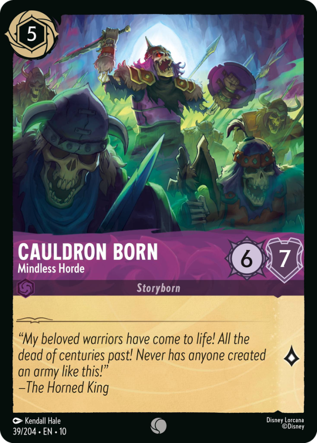 Cauldron Born - Mindless Horde - Mushu Report (Lorcana Wiki)