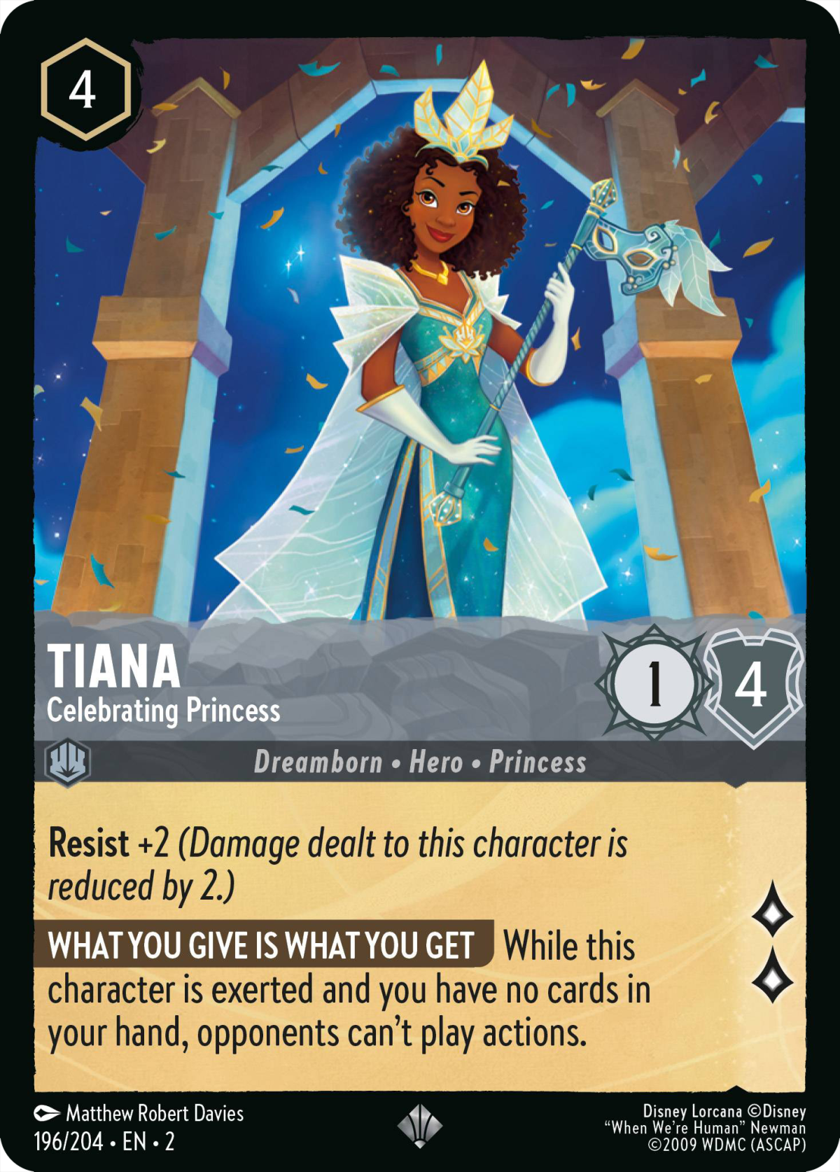 Tiana - Celebrating Princess - Mushu Report (Lorcana Wiki)