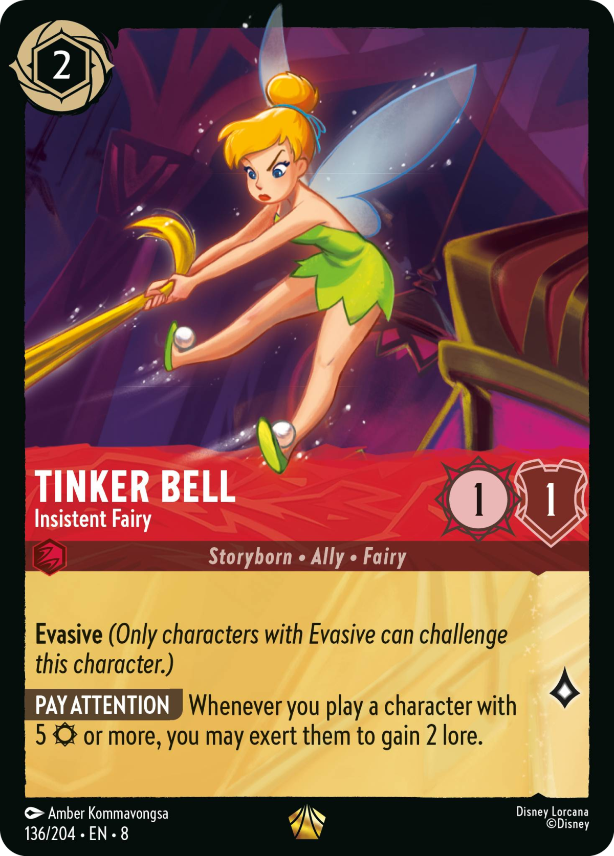 Tinker Bell - Insistent Fairy - Mushu Report (Lorcana Wiki)