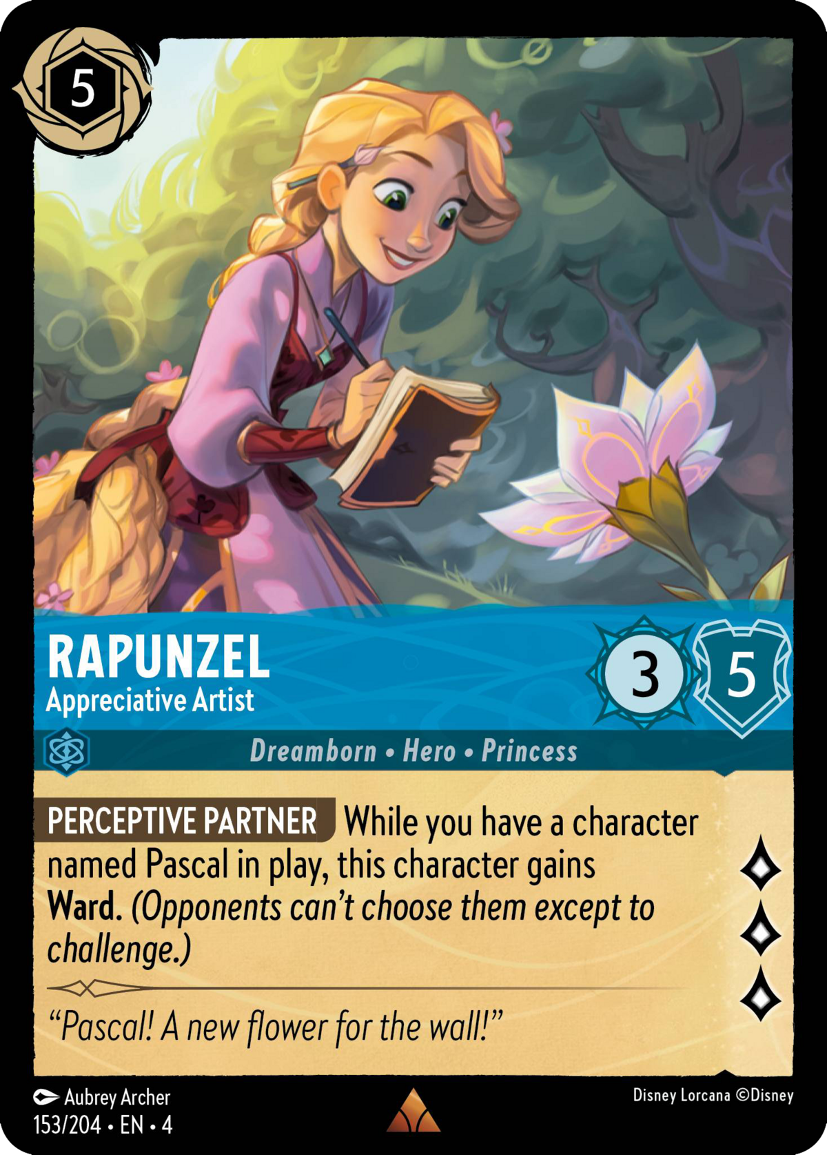 Rapunzel - Appreciative Artist - Mushu Report (Lorcana Wiki)