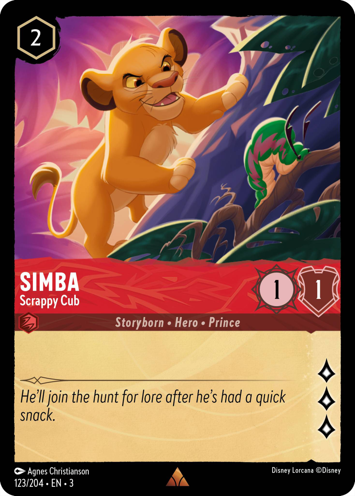 Simba - Scrappy Cub - Mushu Report (Lorcana Wiki)