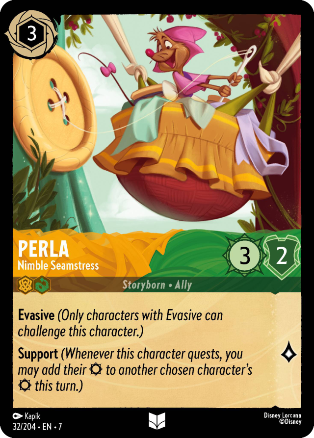 Perla (character) - Mushu Report (Lorcana Wiki)
