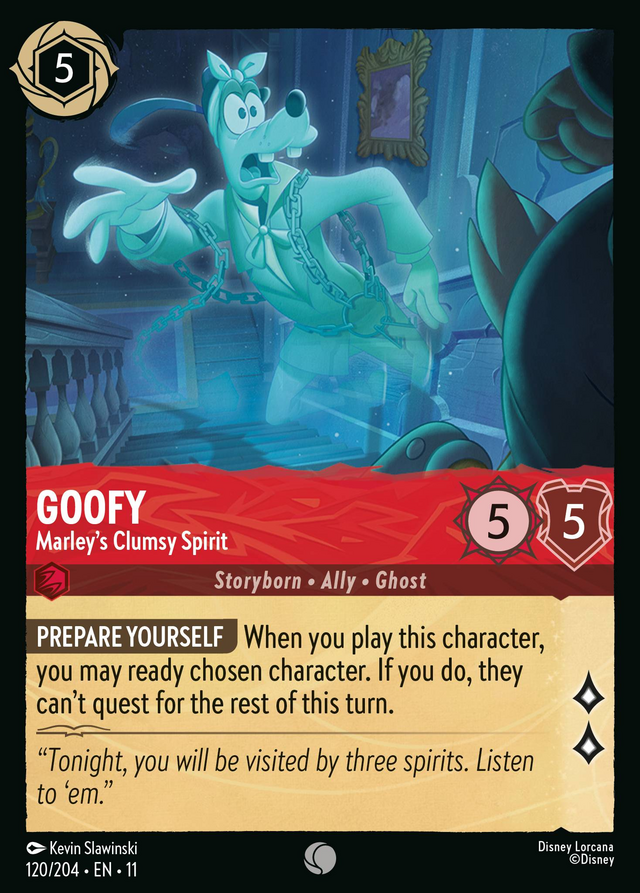Goofy - Marley's Clumsy Spirit - Mushu Report (Lorcana Wiki)