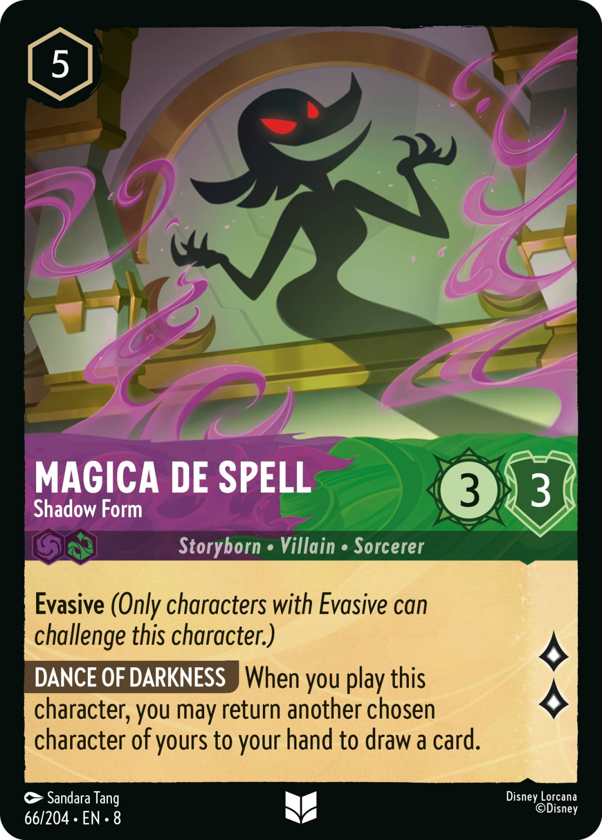Magica De Spell - Shadow Form - Mushu Report (Lorcana Wiki)
