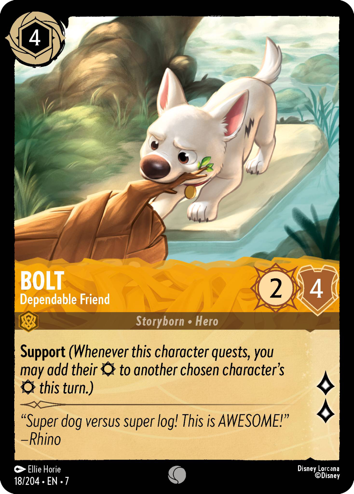 Bolt - Dependable Friend - Mushu Report (Lorcana Wiki)