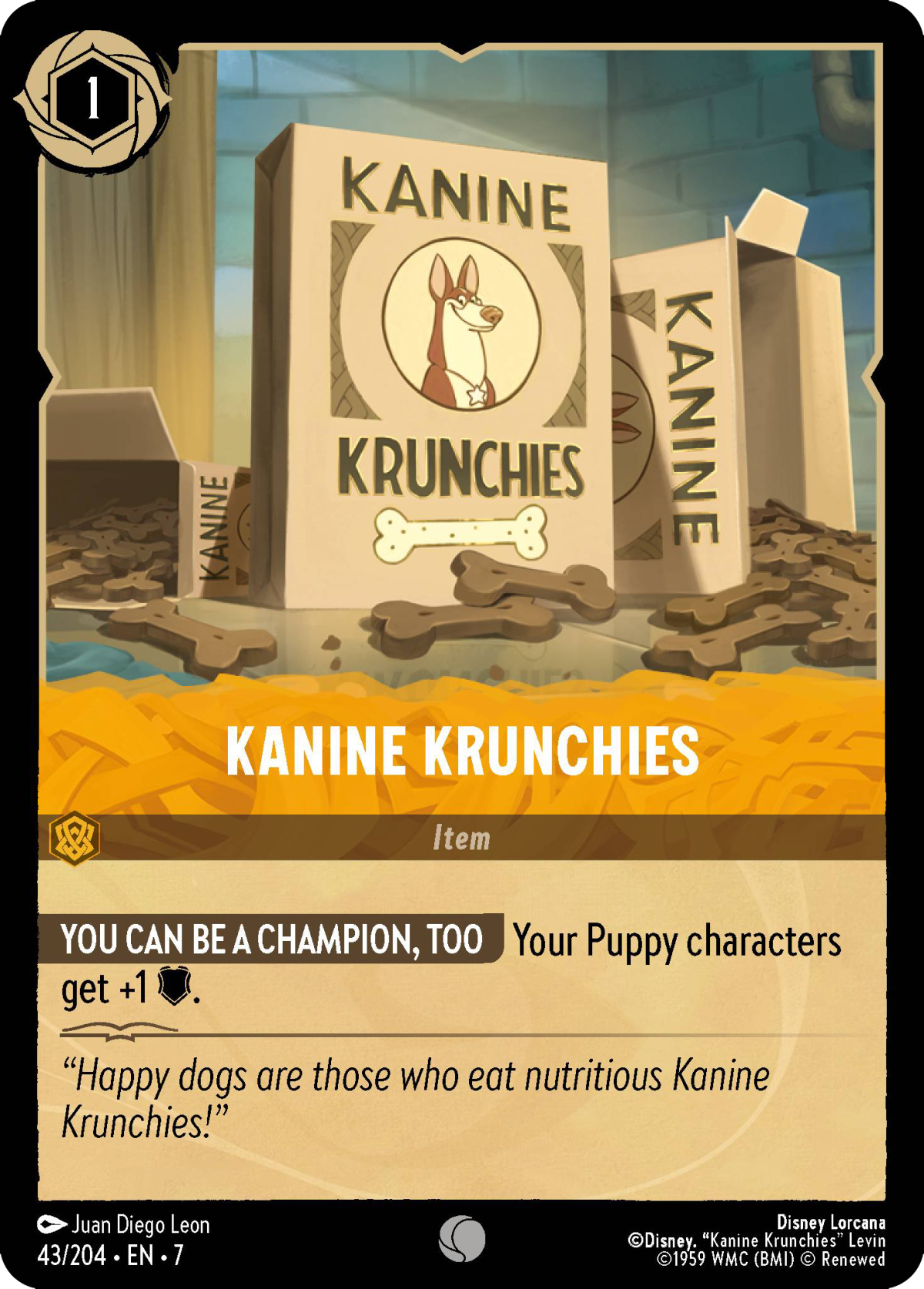 Kanine Krunchies - Mushu Report (Lorcana Wiki)