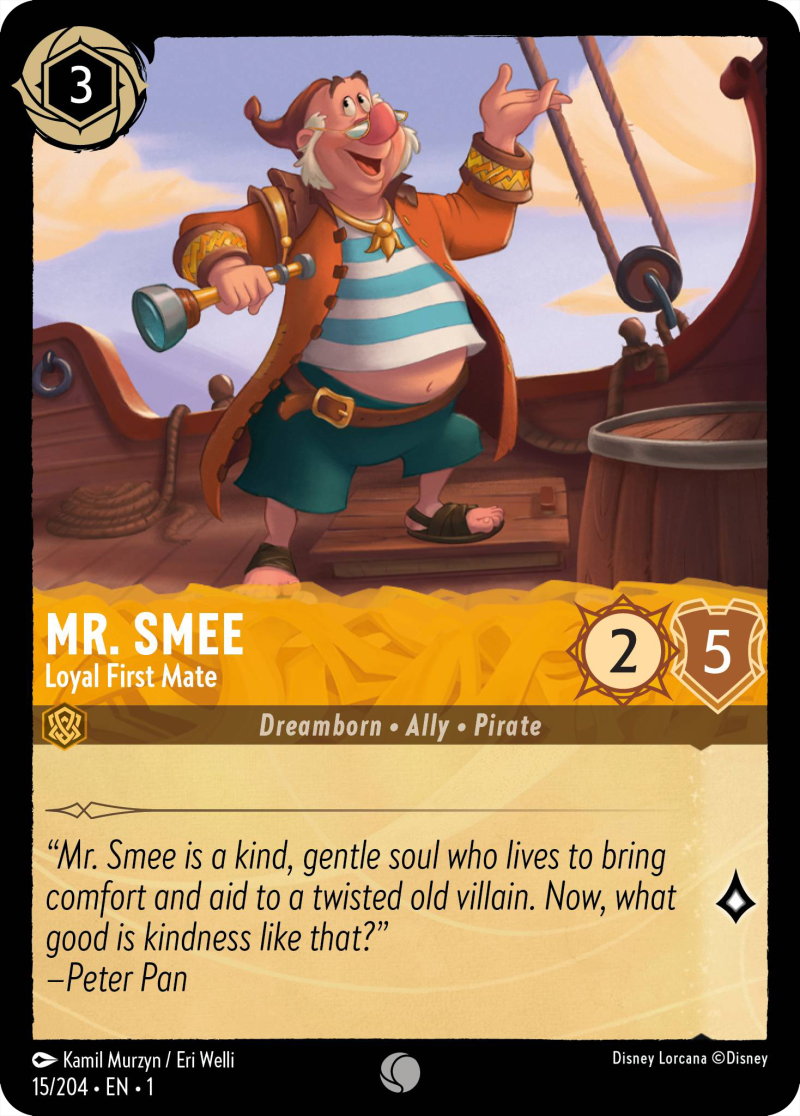 Mr. Smee - Loyal First Mate - Mushu Report (Lorcana Wiki)