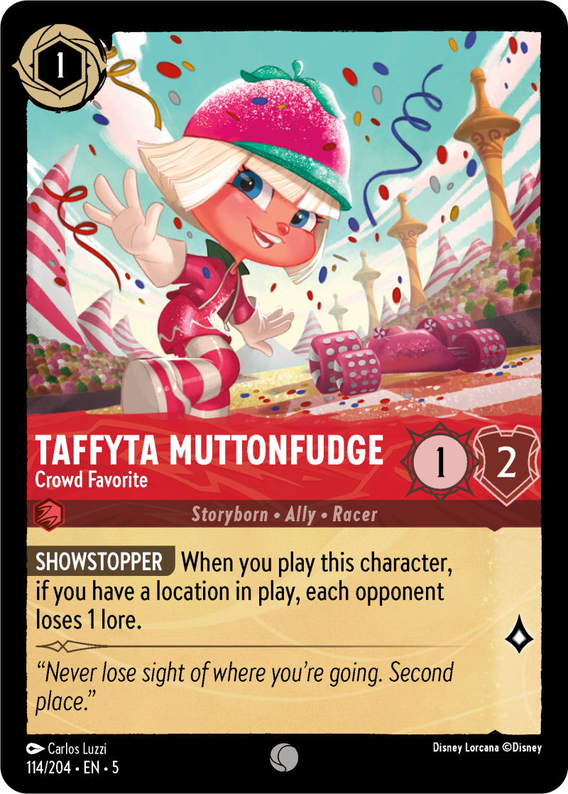 Taffyta Muttonfudge (character) - Mushu Report (Lorcana Wiki)