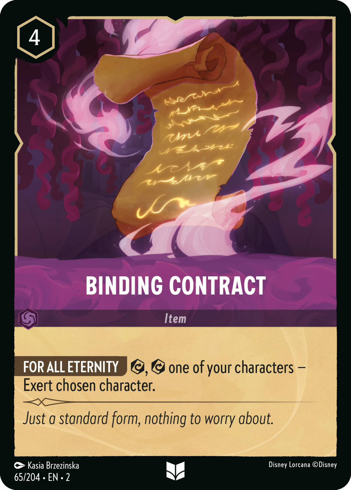 Rulings:Binding Contract - Mushu Report (Lorcana Wiki)
