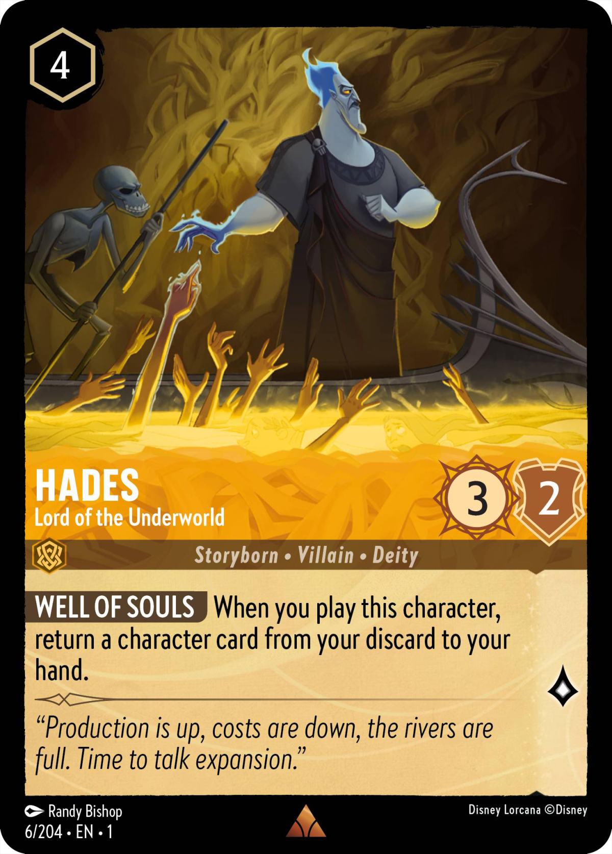Hades - Lord of the Underworld - Mushu Report (Lorcana Wiki)